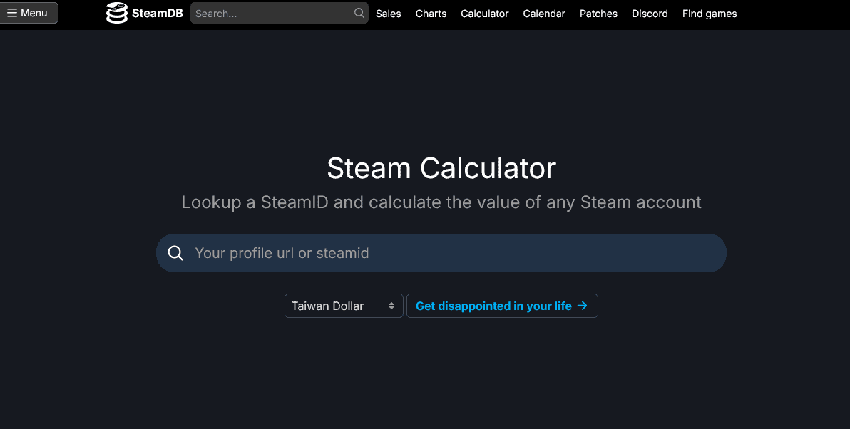 你的STEAM帳戶值多少錢？Steam Calculator (SteamDB) - Ksinwei